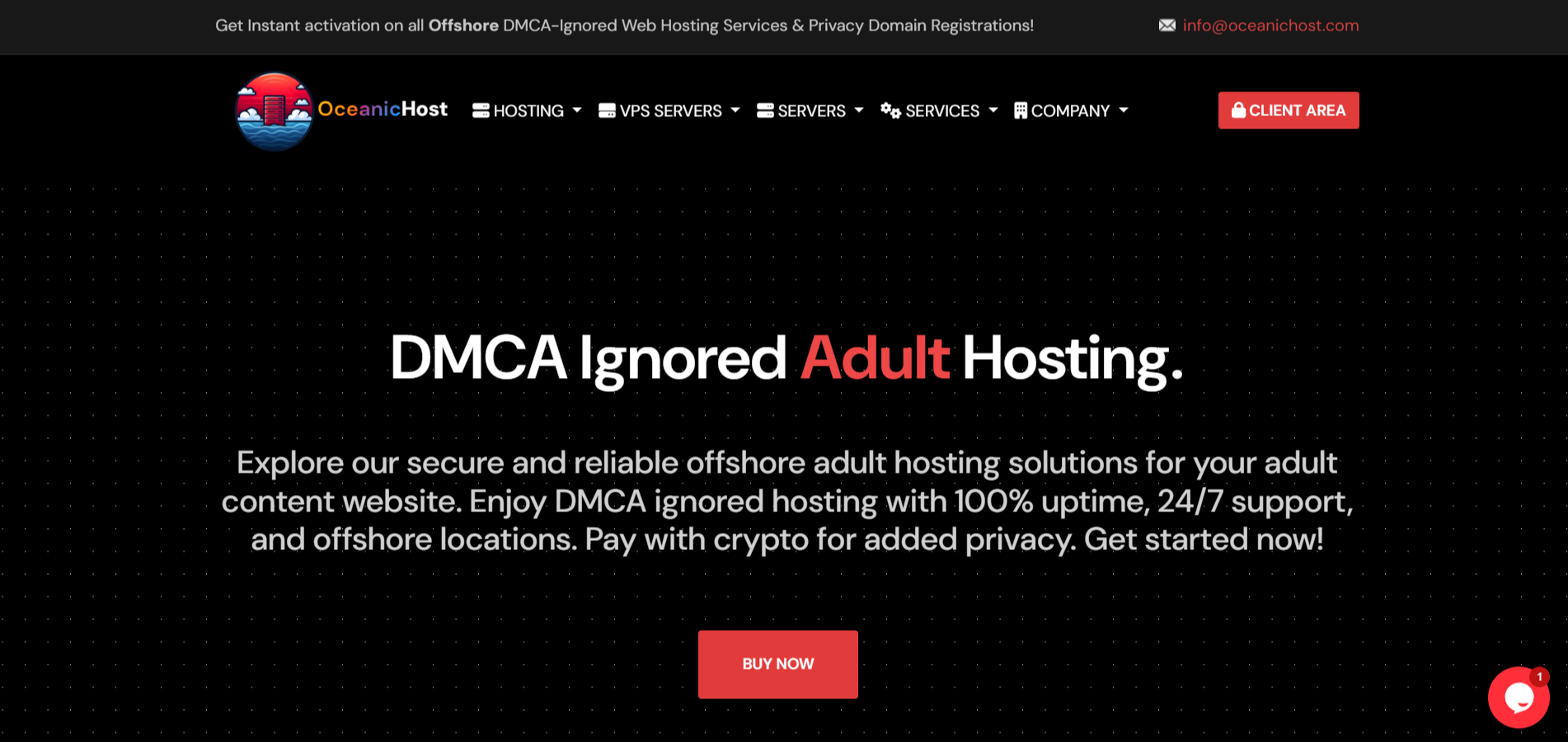 Offshore DMCA Ignored Adult Hosting | Starting At €3.99/month